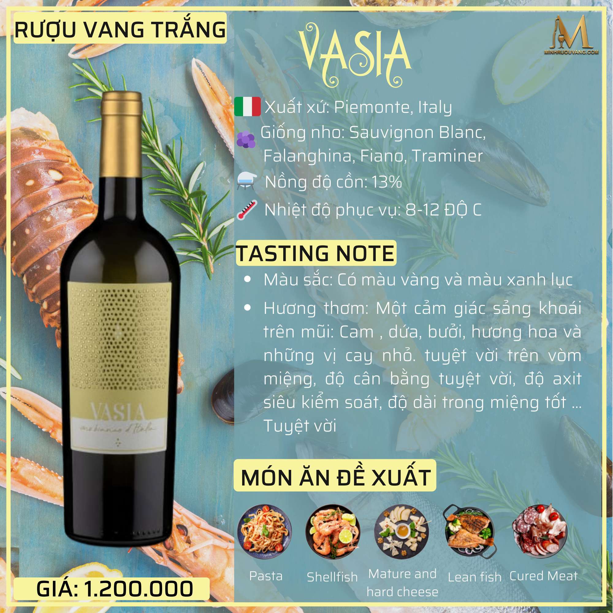 Italia White Wine - VASIA VINO BIANCO - The Trust Wine - Công Ty TNHH ...