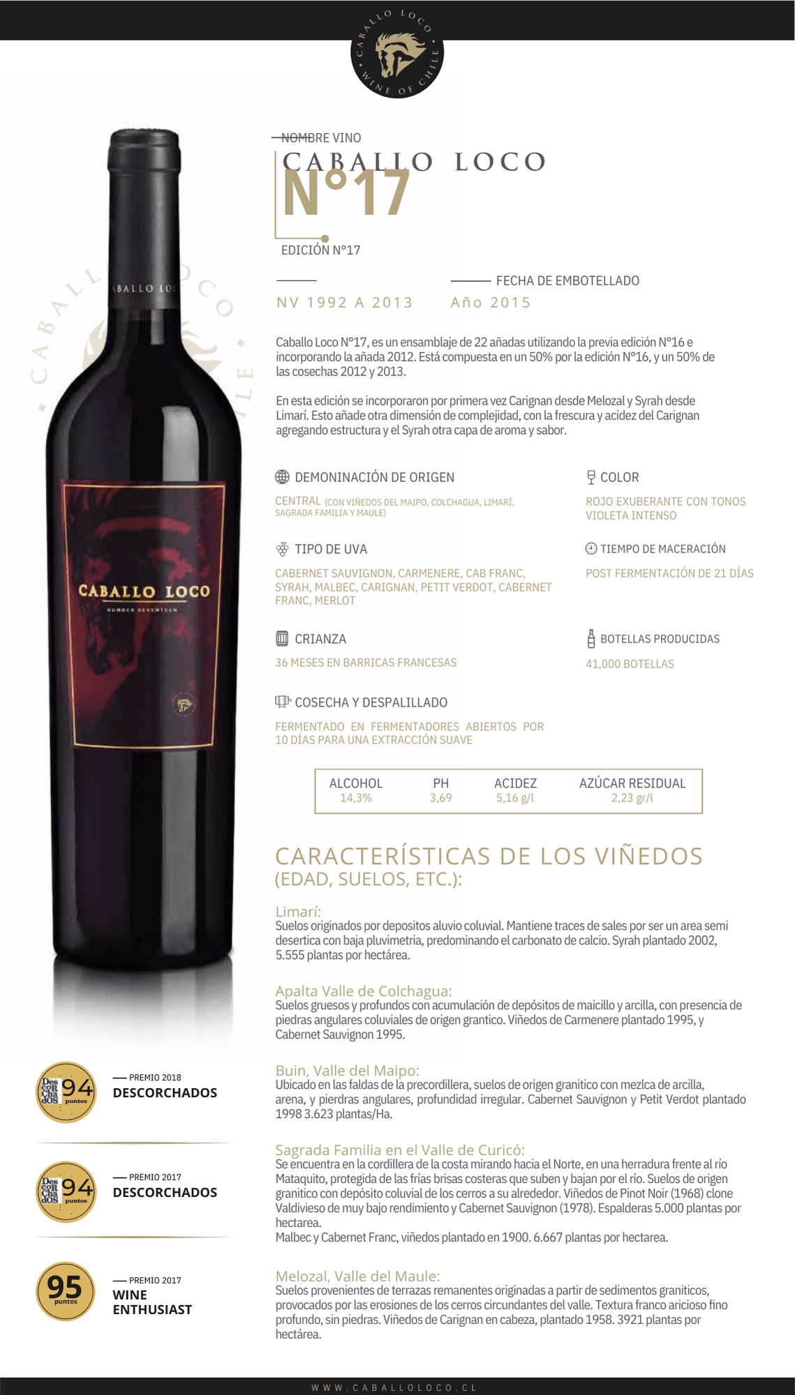 Chile Red Wine - Caballo Loco N17 - The Trust Wine - Công Ty TNHH Nhập ...